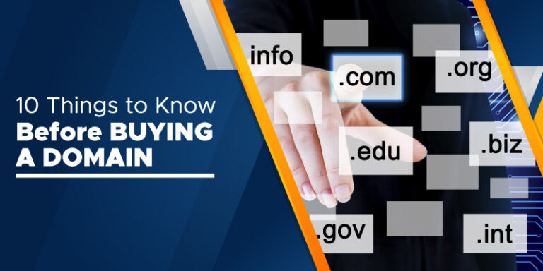 10 Things To Know Before Buying A Domain
