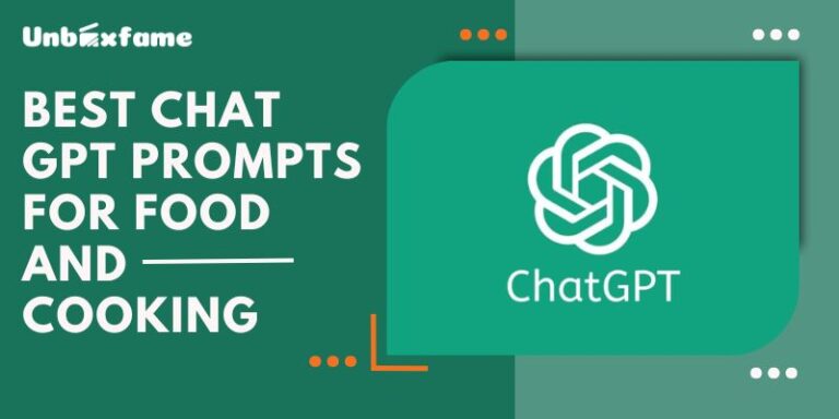 Best ChatGPT Prompts for Food and Cooking In 2023