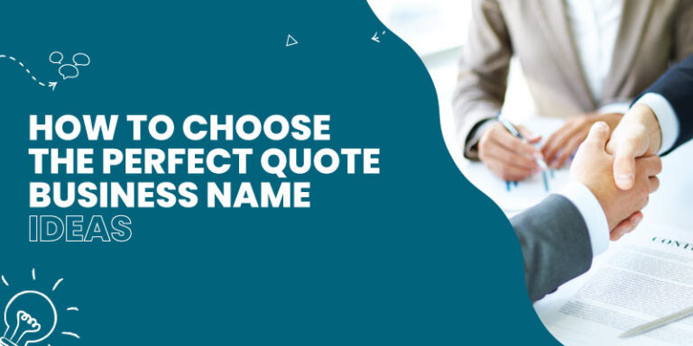 perfect quote business name ideas