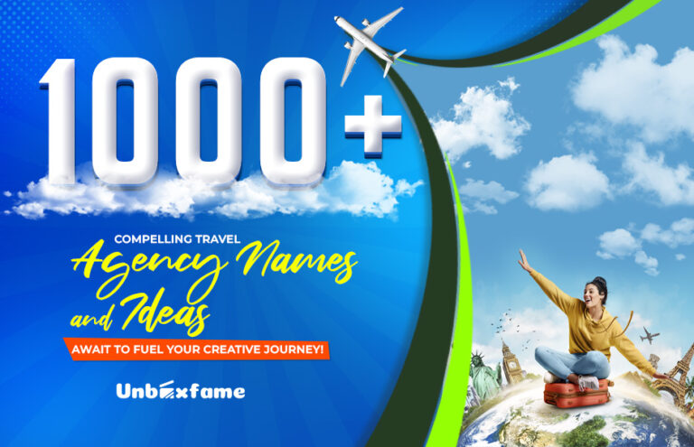 1000 + compelling travel agency names for your business!