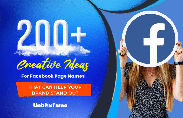 ideas for facebook page names - Unboxfame