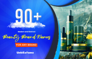 90 Modern and Distinct Beauty Brand Name ideas for Any Brand