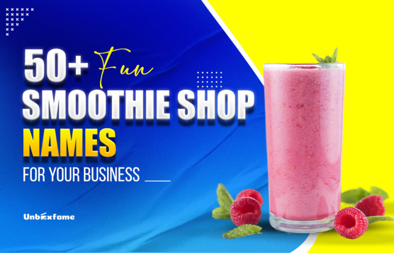 Fun & Creative Smoothie Shop Name Ideas