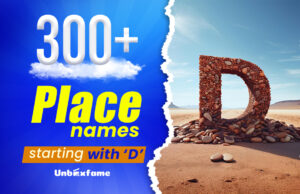 300+ Place Names Starting With D