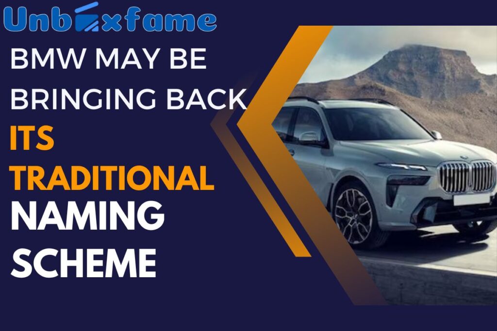 BMW May be Bringing Back its Traditional Naming Scheme
